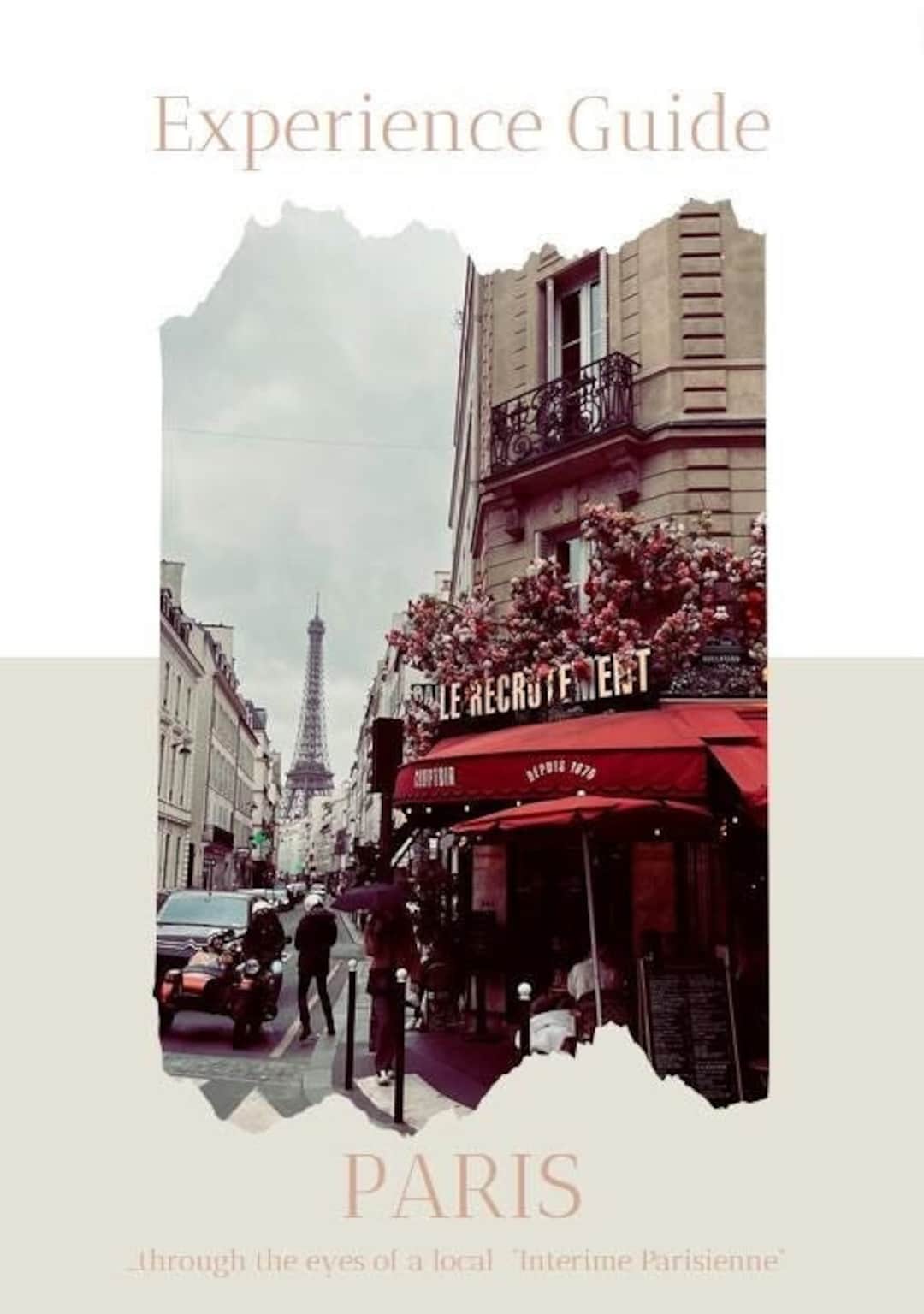 Paris Experience Guide, Booklet, Travel Guide - Etsy