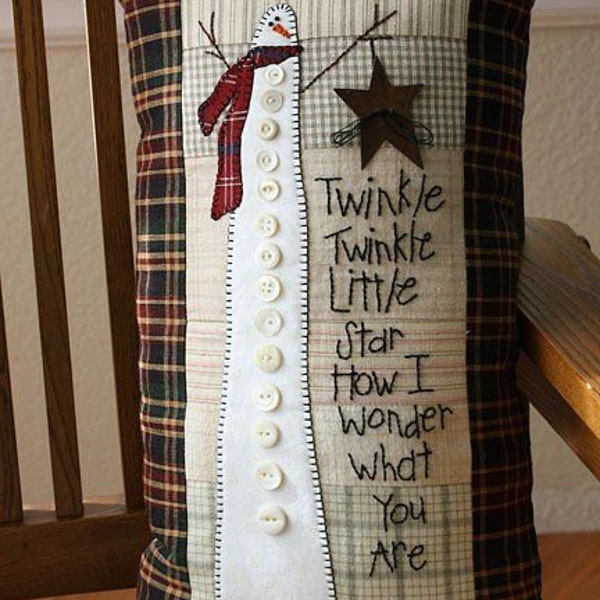 Primitive Pillow - Etsy