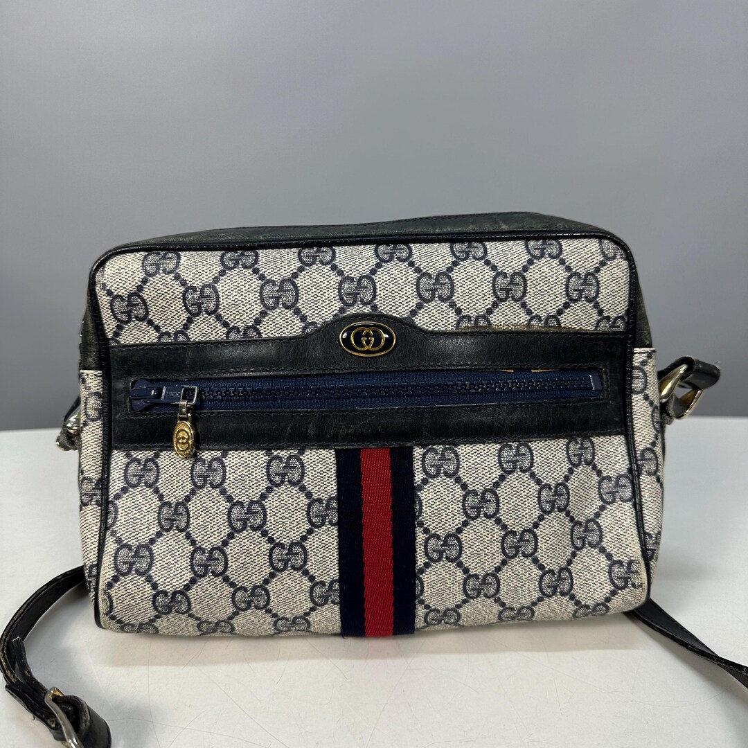 Gucci Gg Monogram Bag Vintage - Etsy