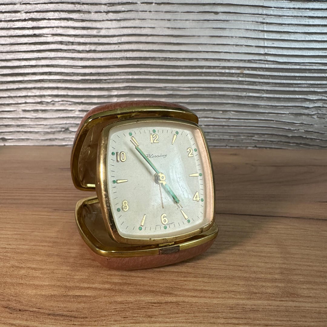 Blessing Travel Alarm Clock Germany 1960s - Etsy