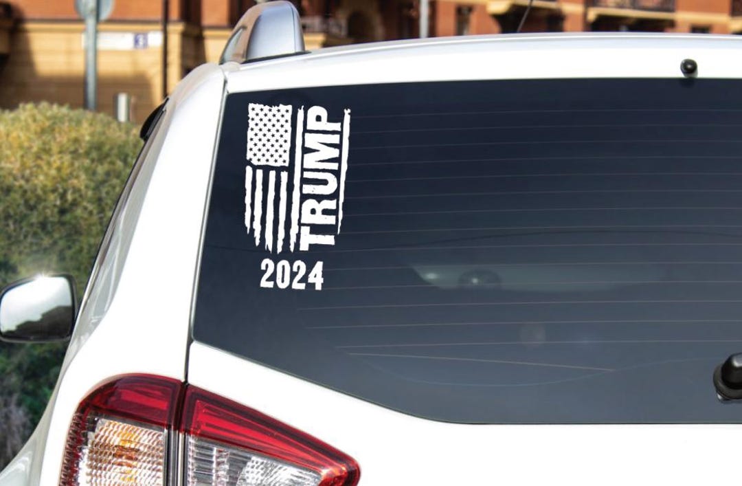 Election 2024 Trump 2024 Car Sticker Window Decal Windshield Sticker ...