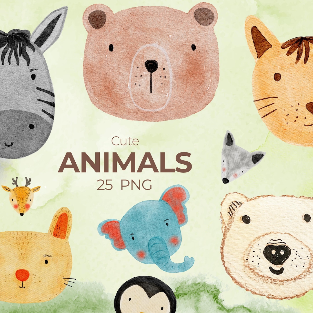 Cute Animals Clipart , Cute Animals PNG , Clipart Bear, Panda , Zebra ...