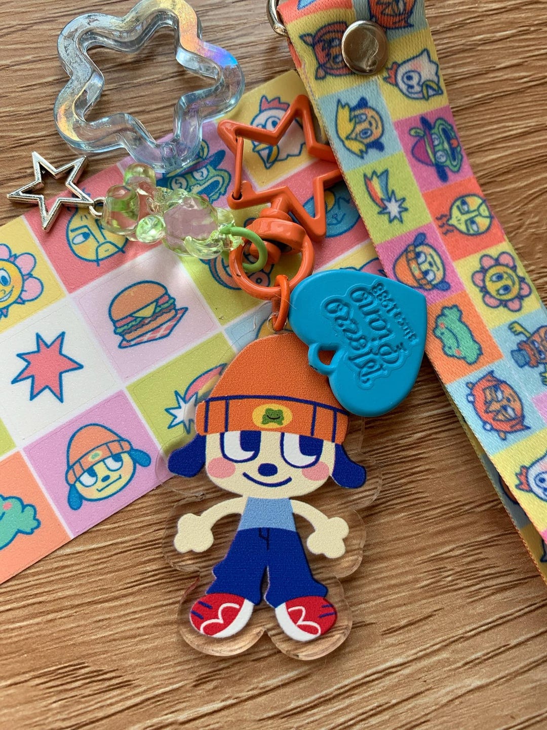 Parappa the Rapper | Keychain and Lanyard, Gift Set | Video Game Fan ...