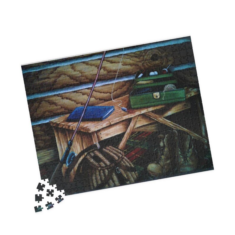 Going Fishin by Lora Lea Brewer Jigsaw Puzzle. Great Family Fun for All ...