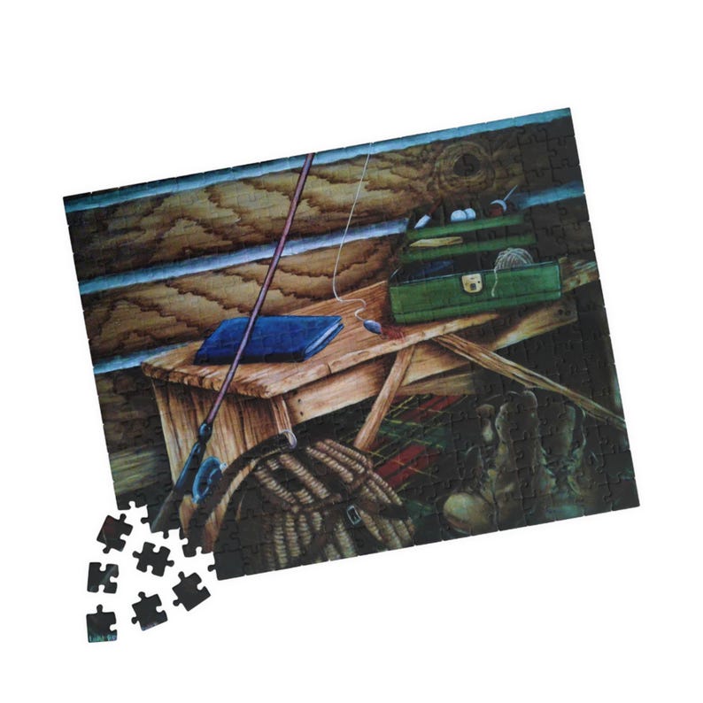 Going Fishin by Lora Lea Brewer Jigsaw Puzzle. Great Family Fun for All ...
