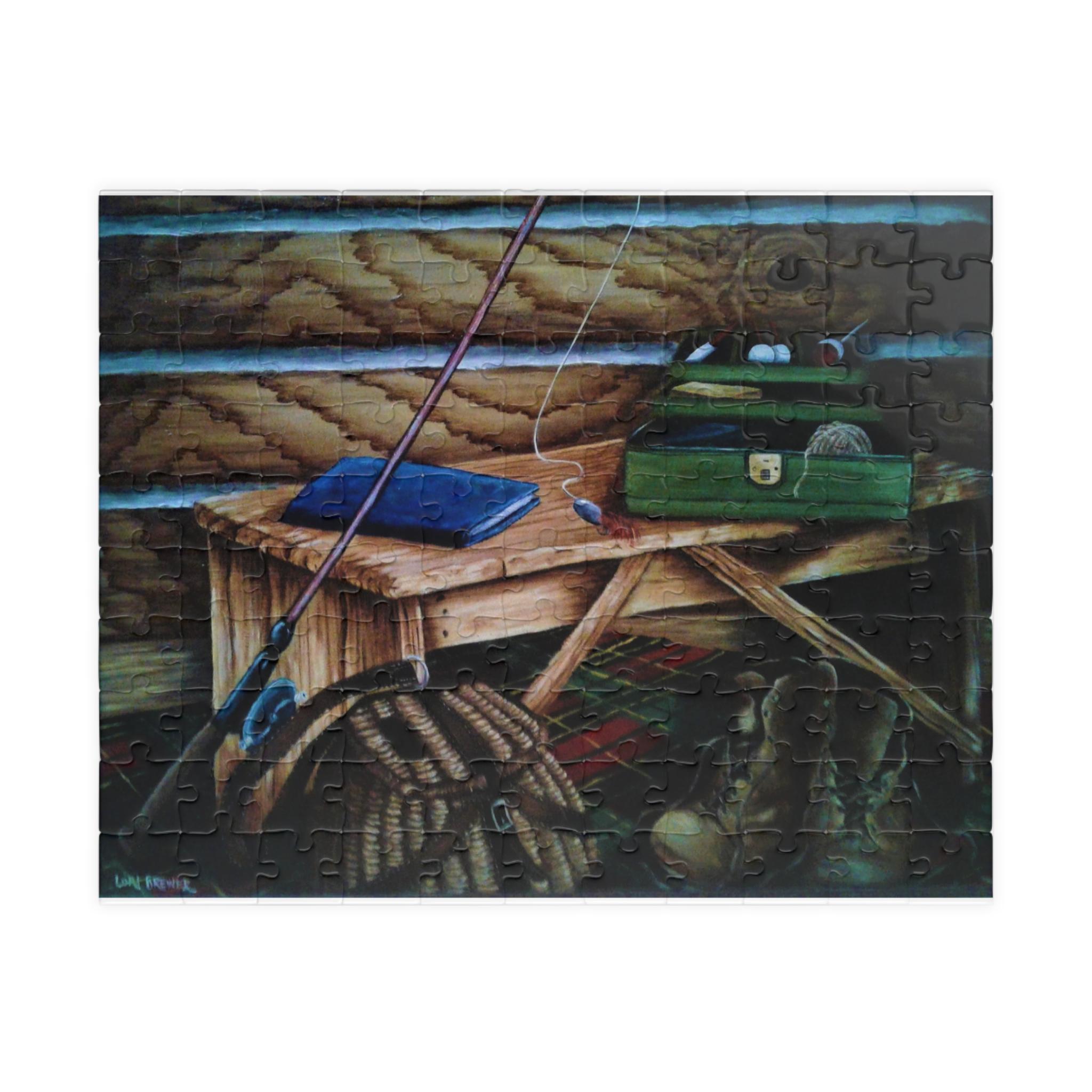 Going Fishin by Lora Lea Brewer Jigsaw Puzzle. Great Family Fun for All ...