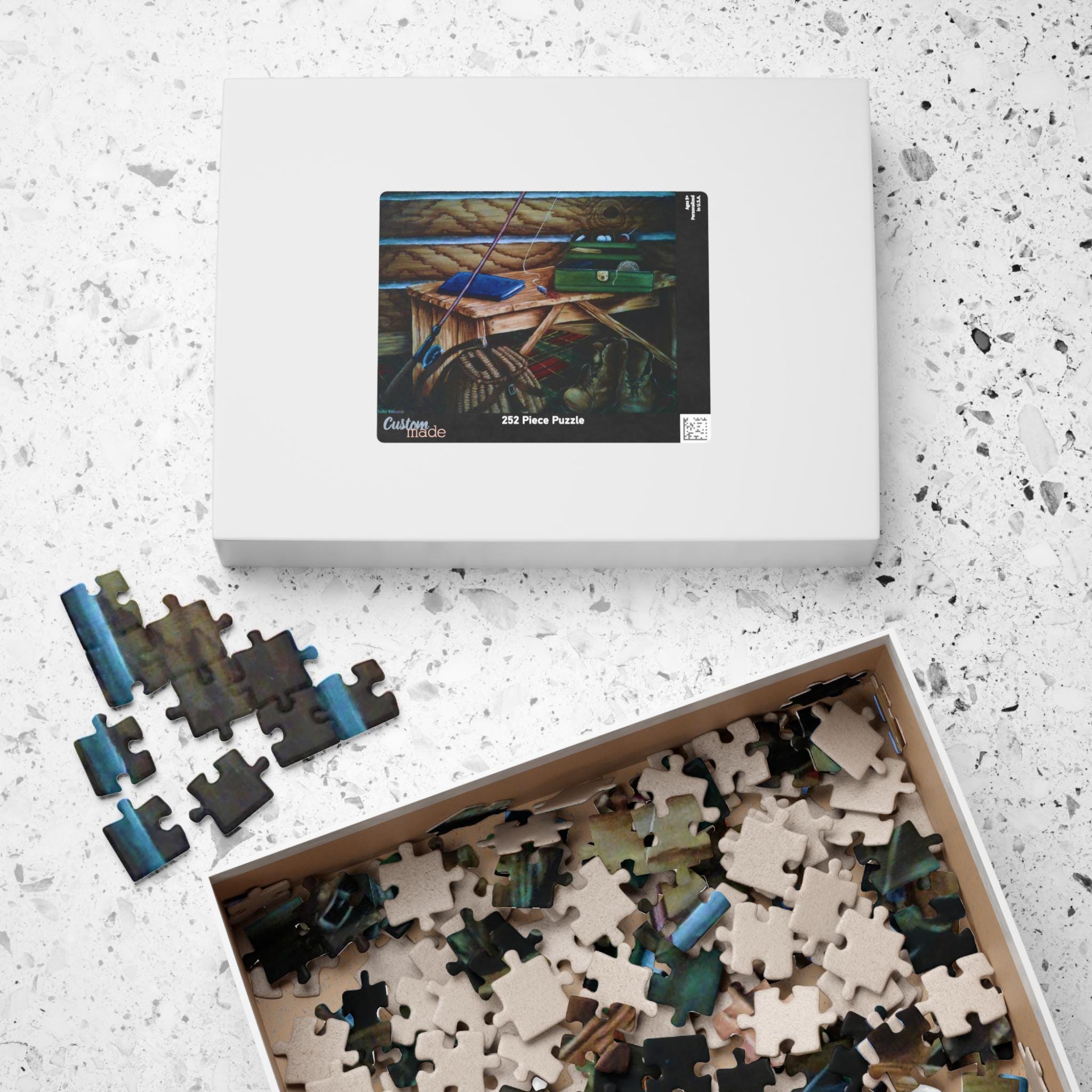 Going Fishin by Lora Lea Brewer Jigsaw Puzzle. Great Family Fun for All ...