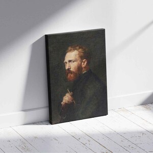 Portrait of Vincent Van Gogh - John Russell - Framed Canvas Wall Art ...