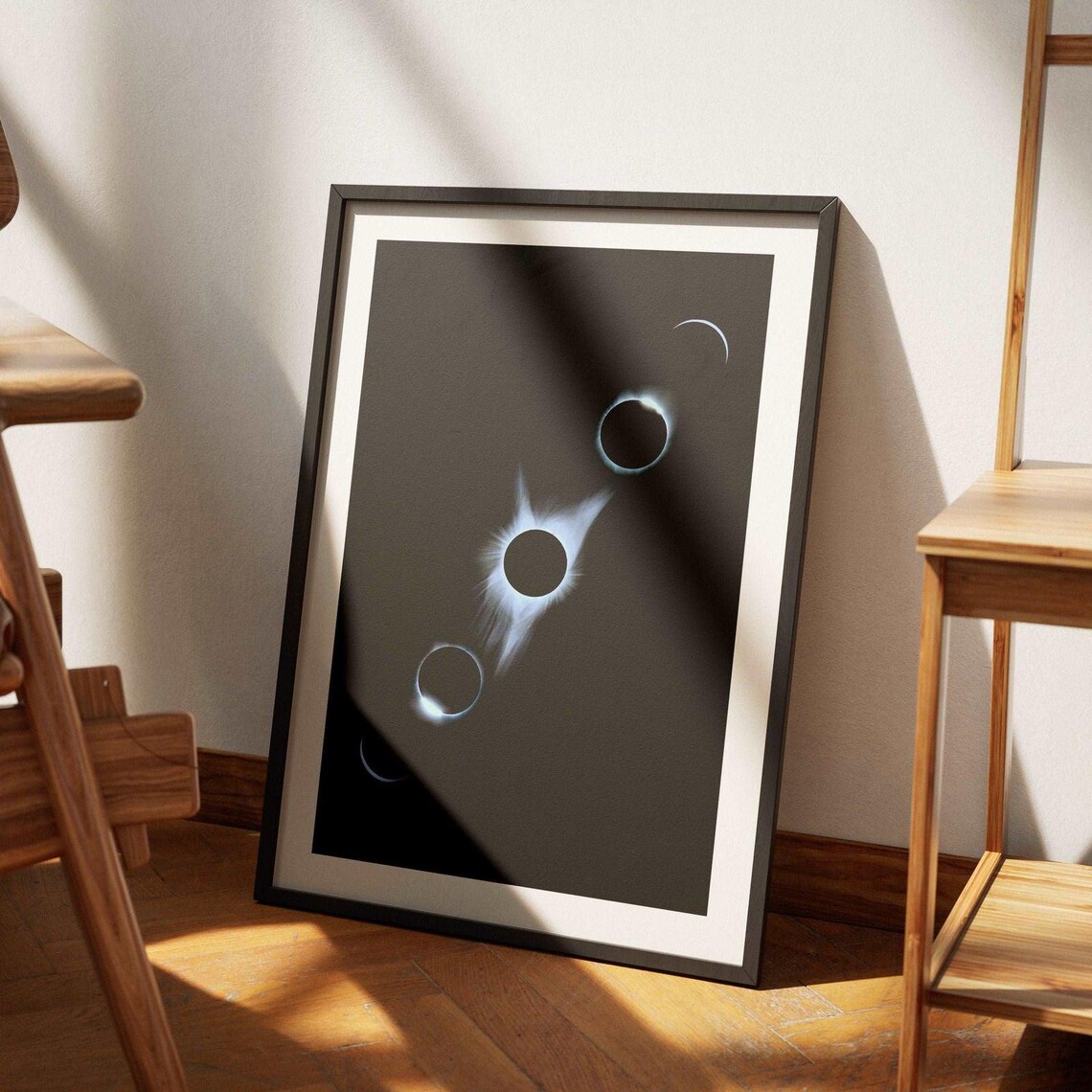 Stages of the Solar Eclipse Fine Art Poster Print Modern Abstract Wall ...
