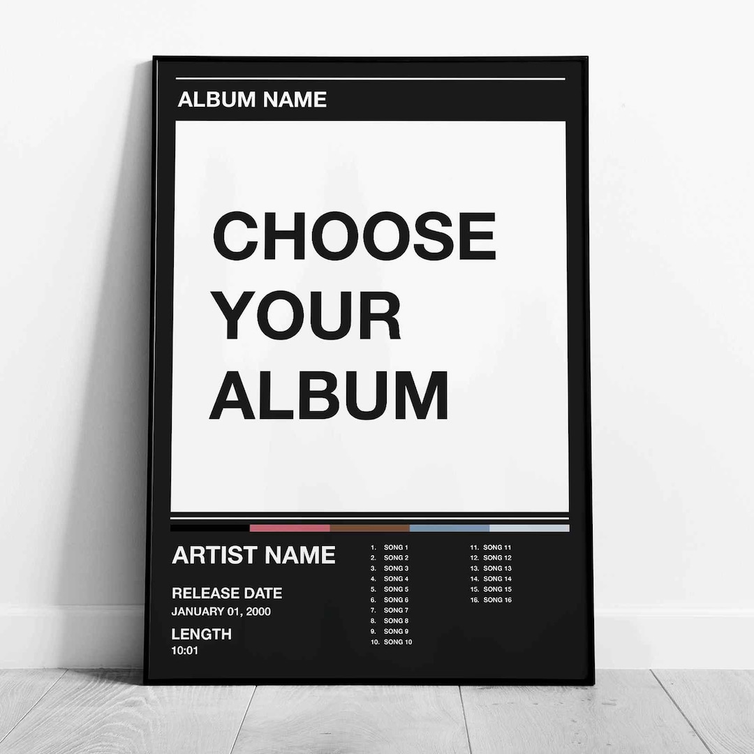 Custom Album Cover Print | Any Album | Framed Canvas Print | Album ...