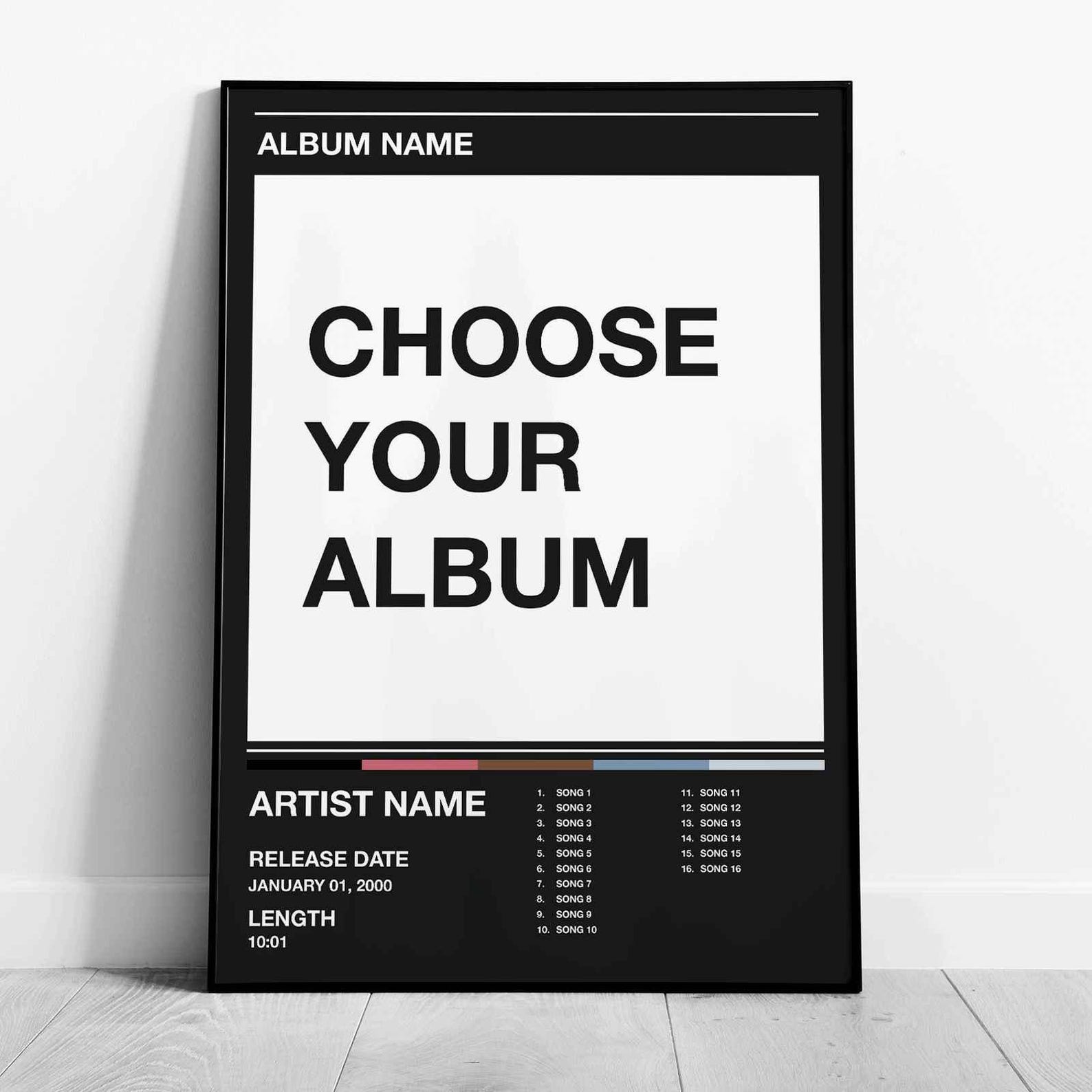 Custom Album Cover Print | Any Album | Framed Canvas Print | Album ...