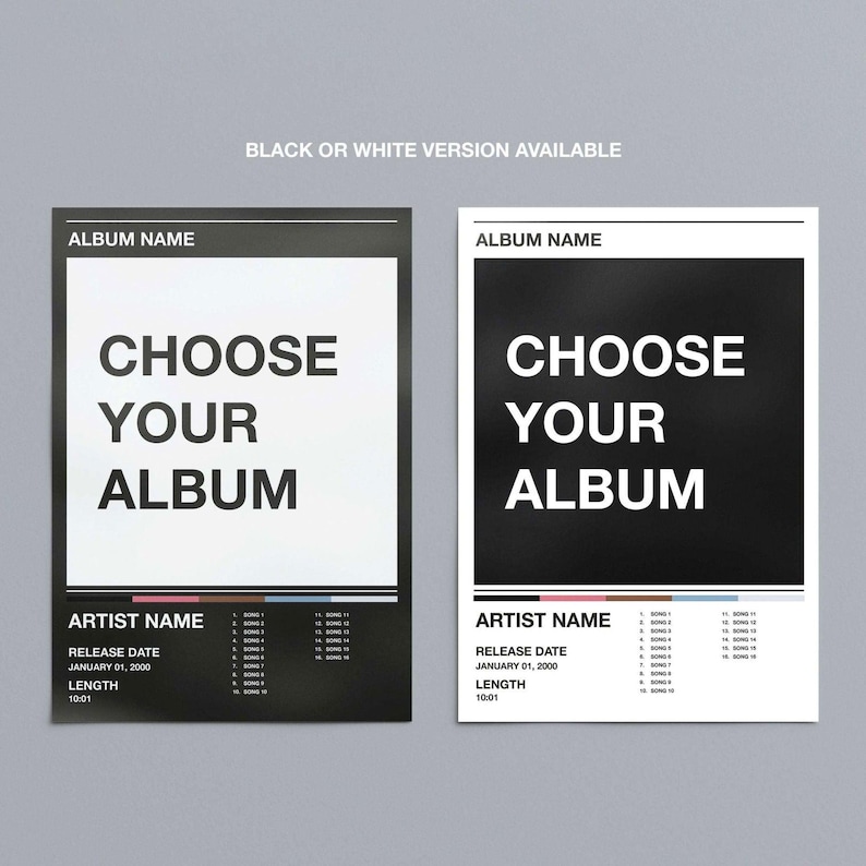 Custom Album Cover Print | Any Album | Framed Canvas Print | Album ...