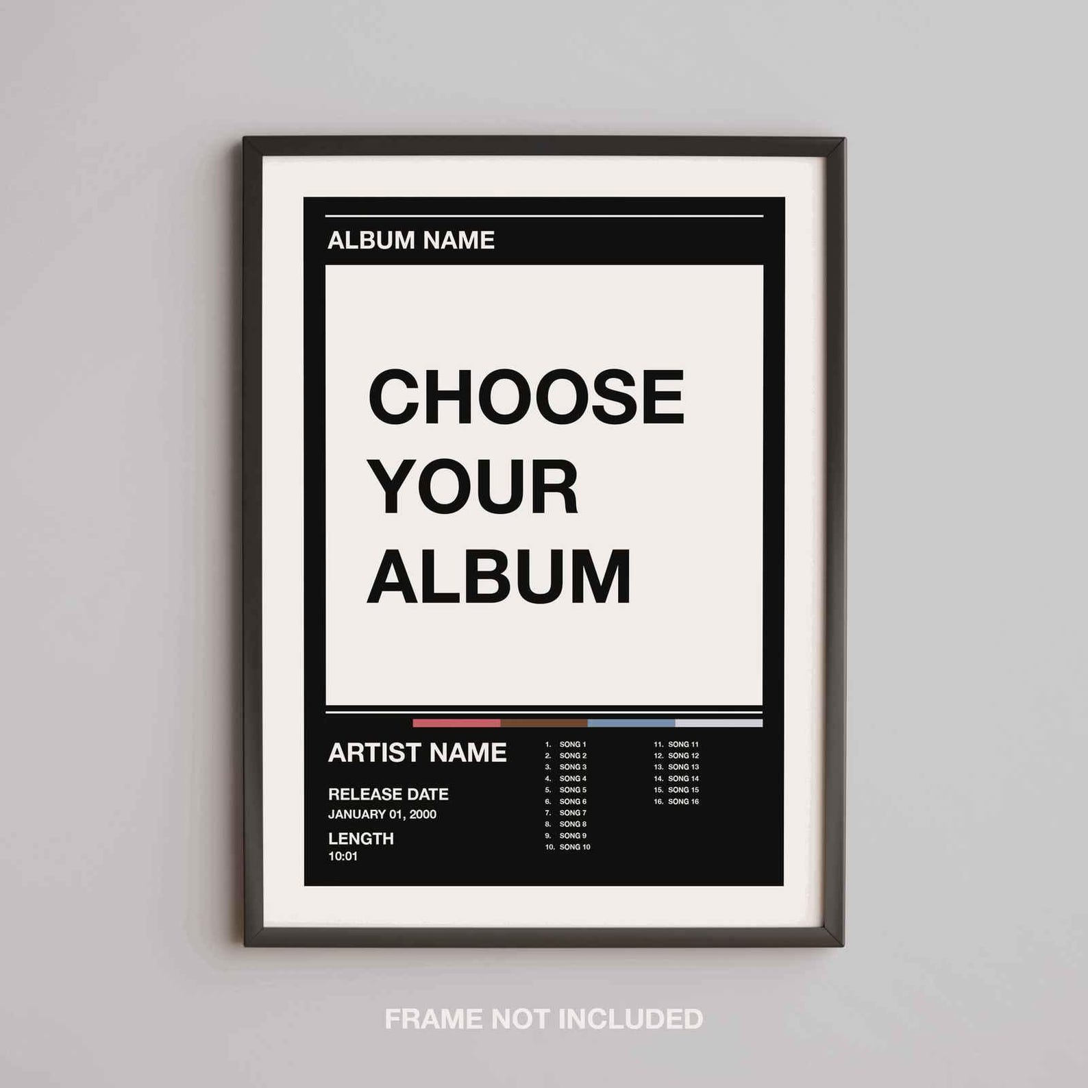 Custom Album Cover Print | Any Album | Framed Canvas Print | Album ...
