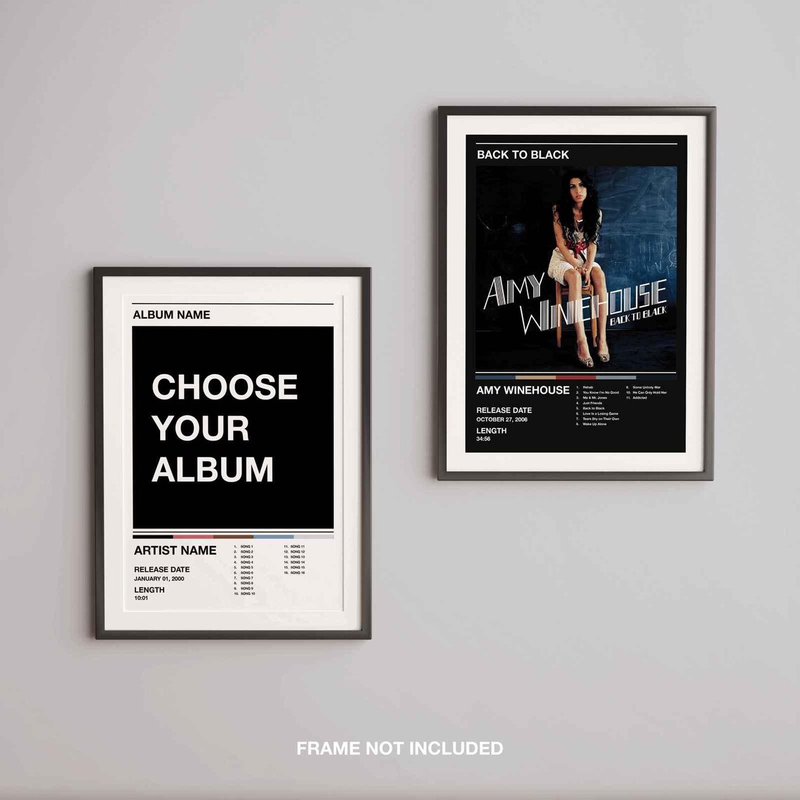 Custom Album Cover Print | Any Album | Framed Canvas Print | Album ...