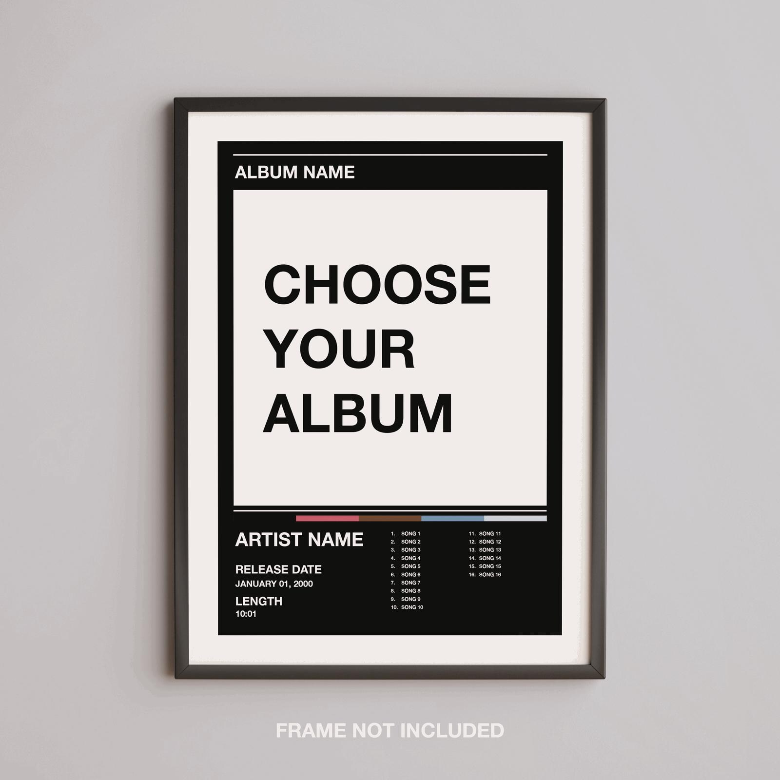 Custom Album Cover Print | Any Album | Framed Canvas Print | Album ...