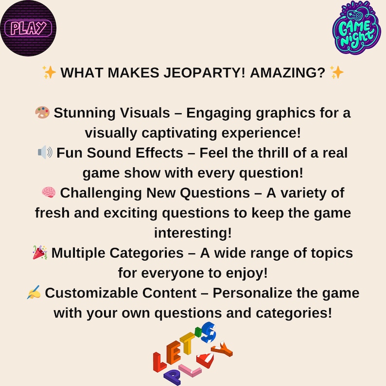 Editable Jeoparty Game | JEOPARTY Powerpoint Game | Interactive Game ...