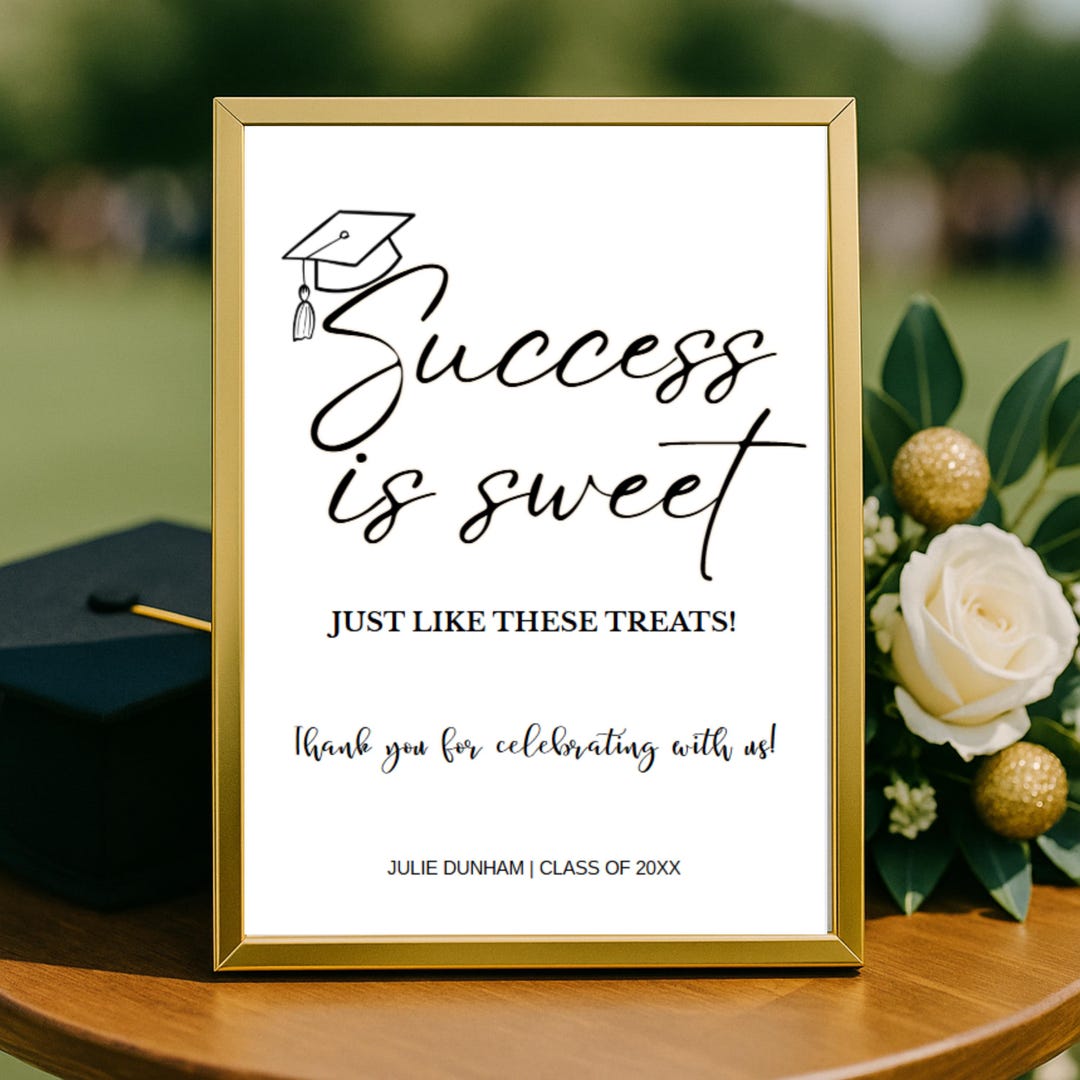 Graduation Dessert Table Sign | Graduation Party Decoration | Printable ...