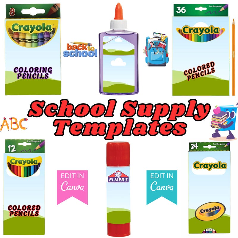 Crayola printable template - Etsy México