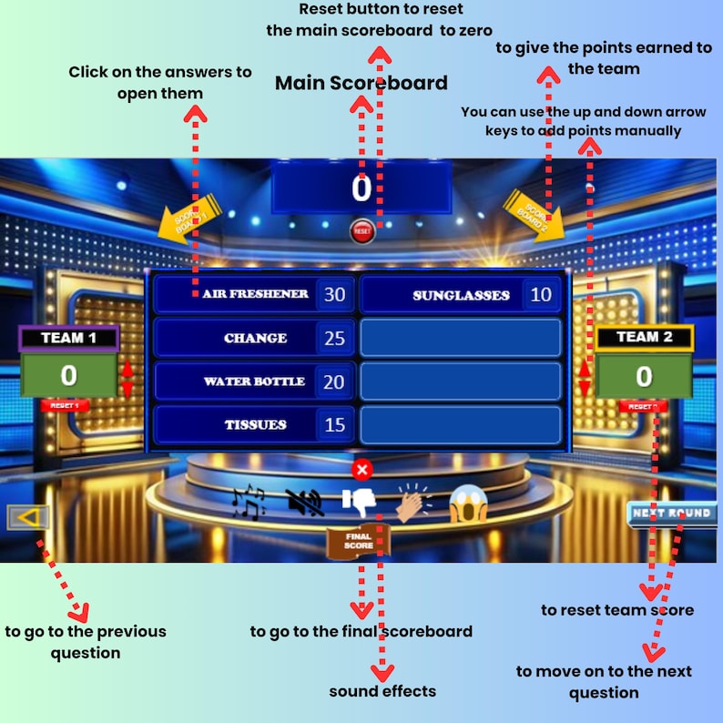 Editable Friendly Feud Game | Customizable Powerpoint Game Show With ...