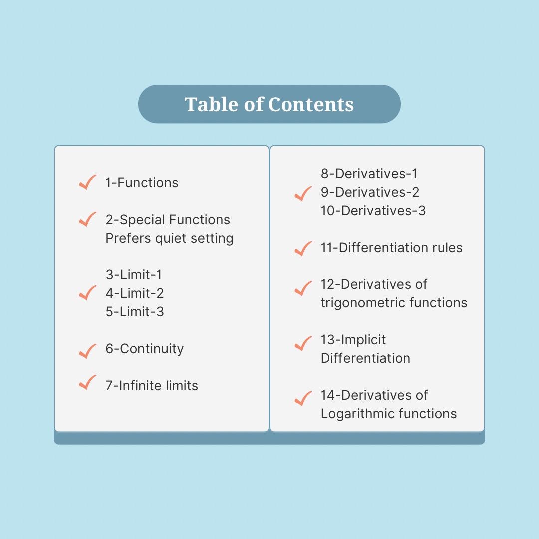 Calculus 1 Full Course | Calculus I | Study Notes | Calculus 1 Exam ...