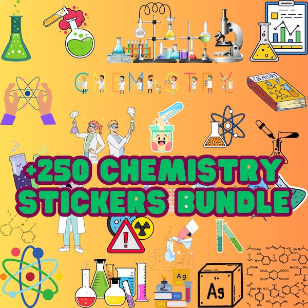 Chemistry Stickers - Etsy