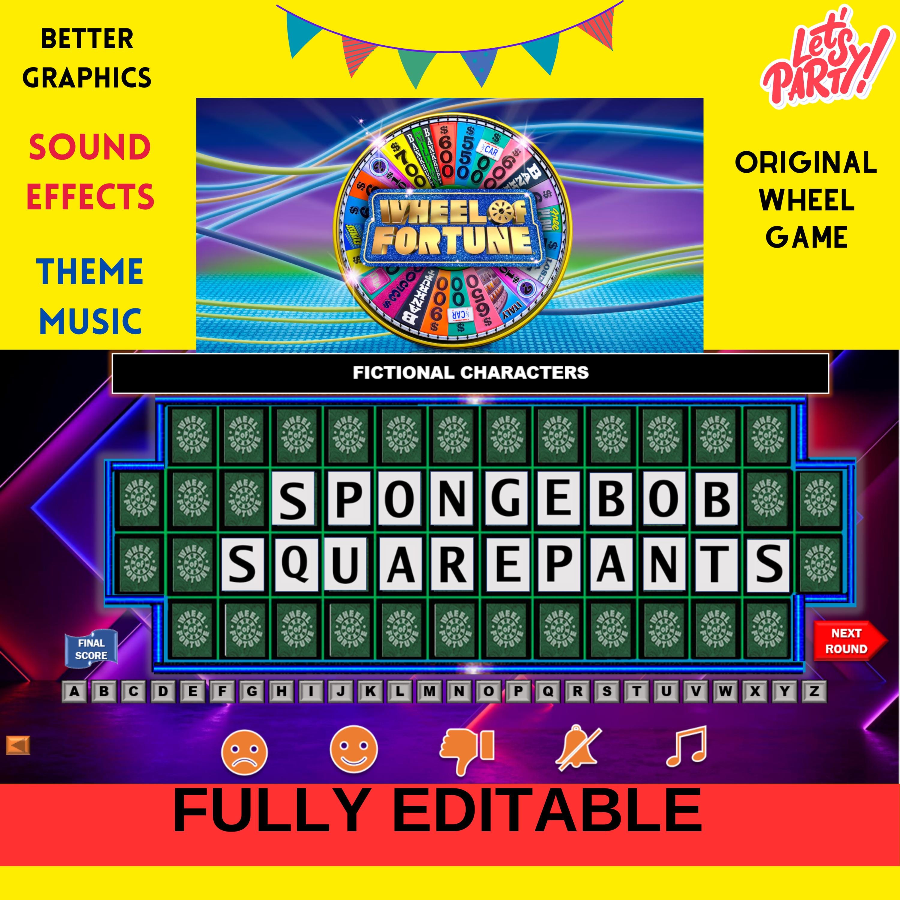 Editable Wheel Game | Ultimate Wheel Game | Interactive Game Night ...