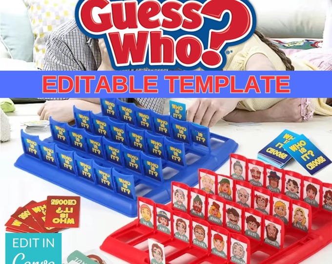 Printable Board Game GUESS Who I AM! Preschool, Parents, Kindergarten ...