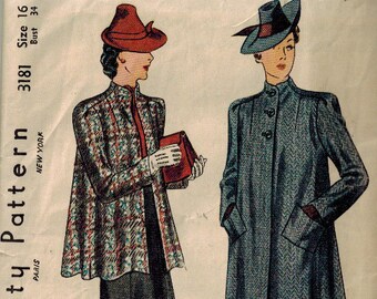 Swing coat patterns | Etsy