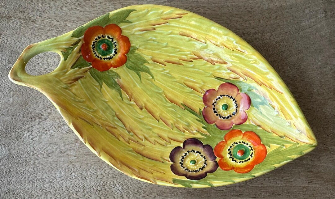 1930s Antique Vintage Carlton Ware Anemone Design Dish - Etsy