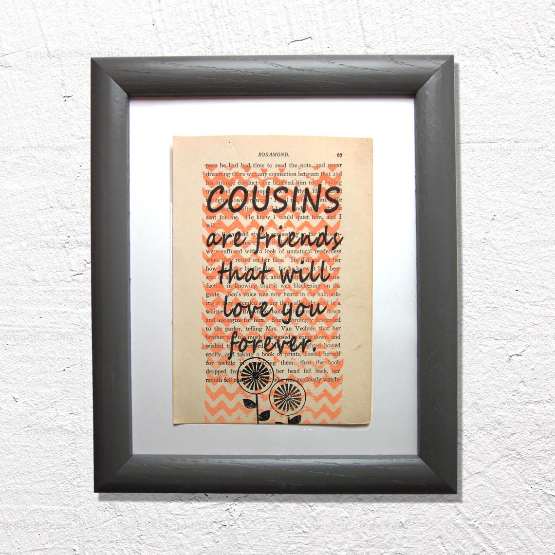 Cousins Print on a Book Page, Cousins Are Friends That Will Love You ...