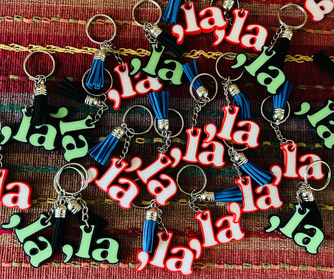 Kamala Harris comma-la Keychain - Etsy