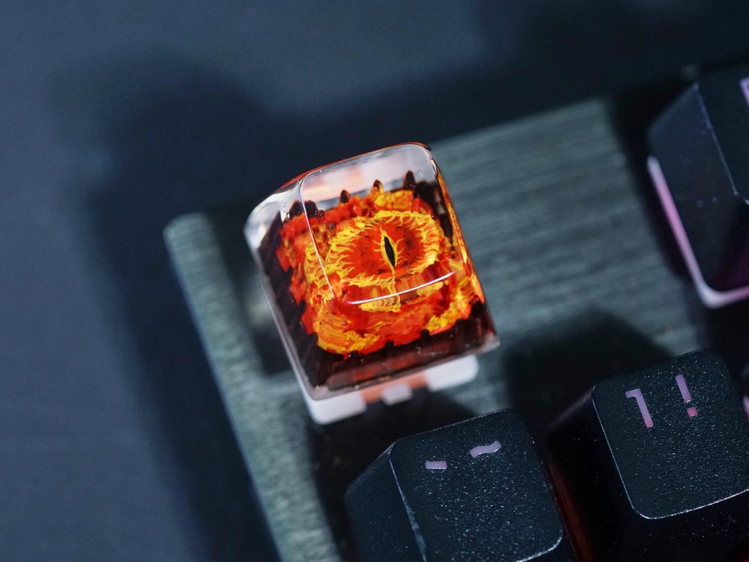 Eye Ring Keycap, Evil Eye Artisan Keycap, Ring of Power Resin Keycap ...