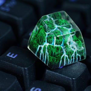 Mystery Forest Keycap Set, Artisan Landscape Keycap, Custom Resin ...