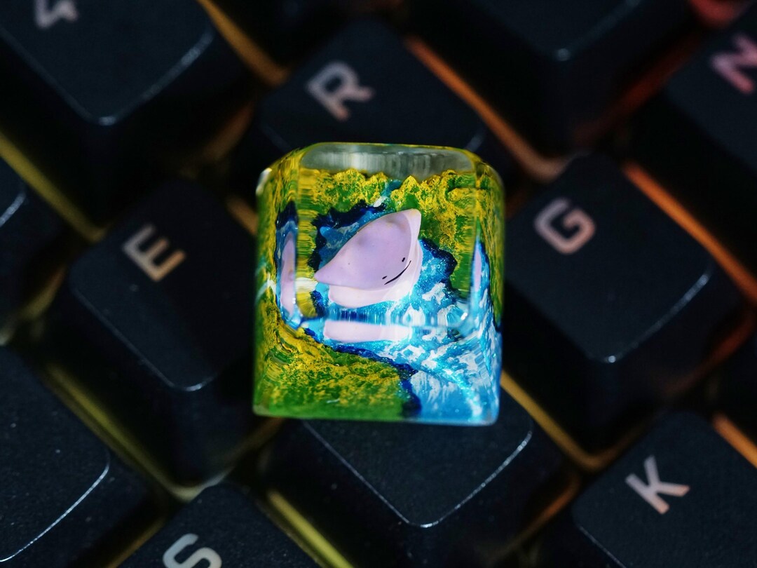 Purple D.itt.o Artisan Keycap, Custom Handmade Keycap for MX Cherry ...
