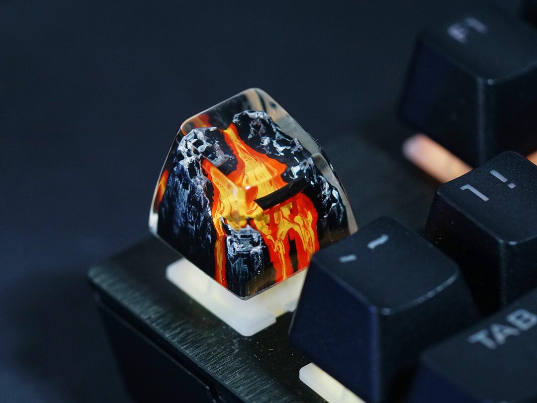 Japanese Torii Gate Keycap, Volcano Artisan Keycap, Anime Keycap for ...