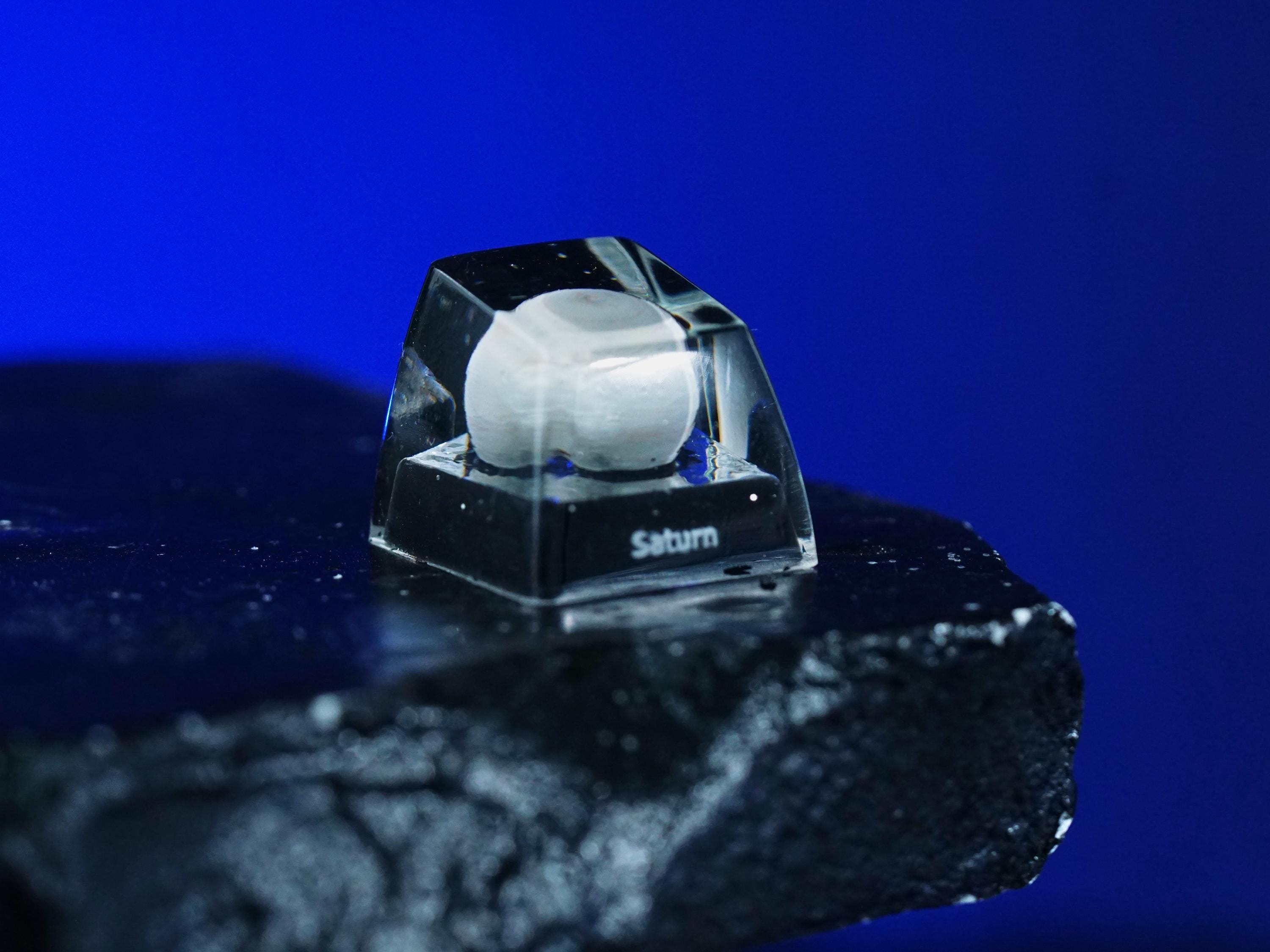 Saturn Planet Artisan Keycap Set, Handmade Solar System-themed Keycaps ...