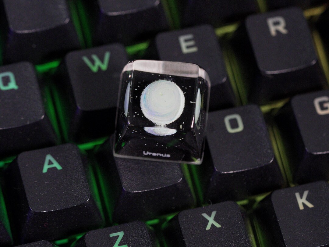 Uranus Planet Artisan Keycap Set, Handmade Solar System-themed Keycaps ...