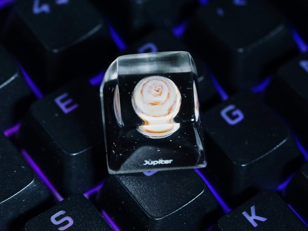 Jupiter Planet Artisan Keycap Set, Handmade Solar System-themed Keycaps ...