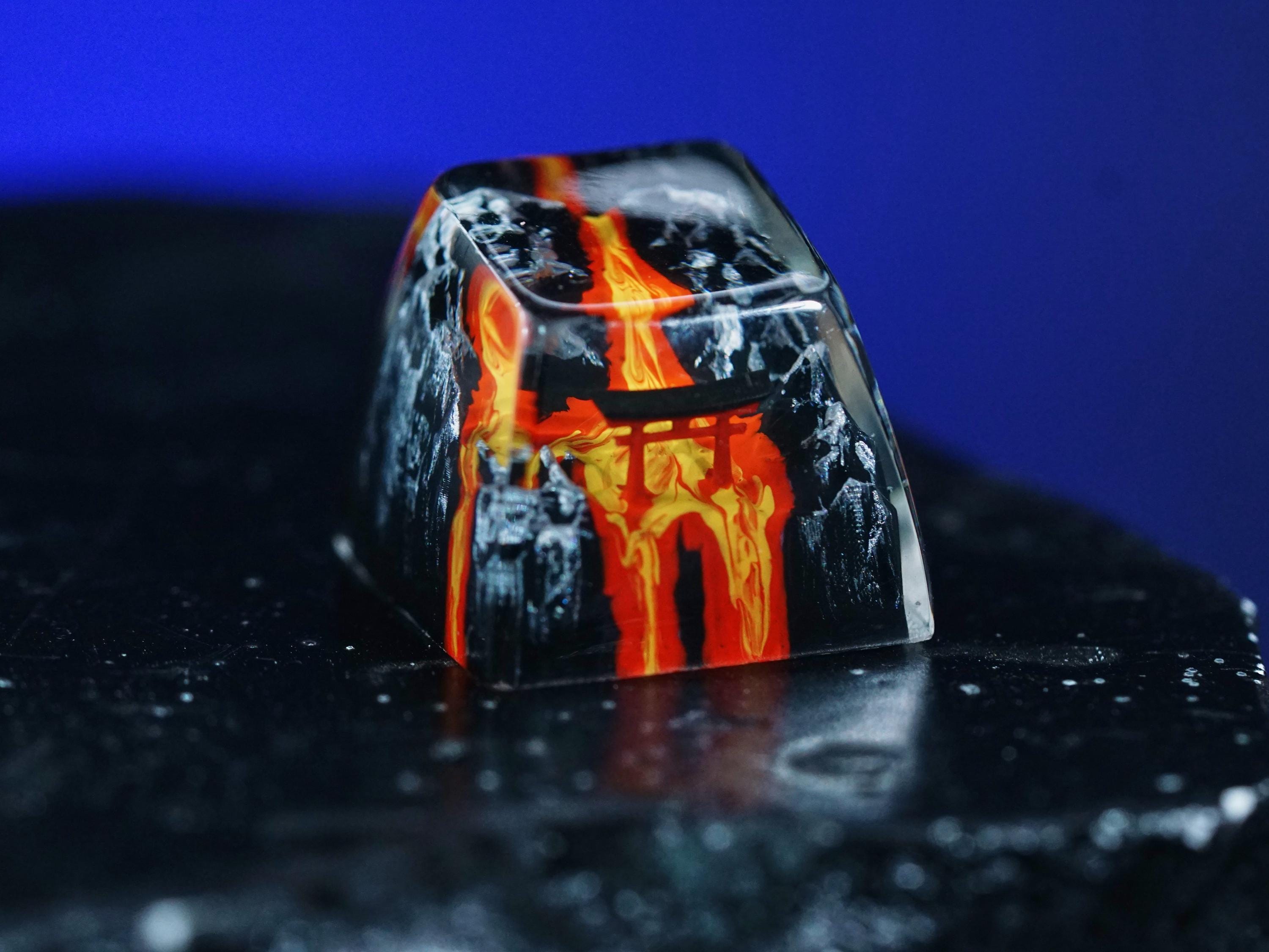 Japanese Torii Gate Keycap, Volcano Artisan Keycap, Anime Keycap for ...