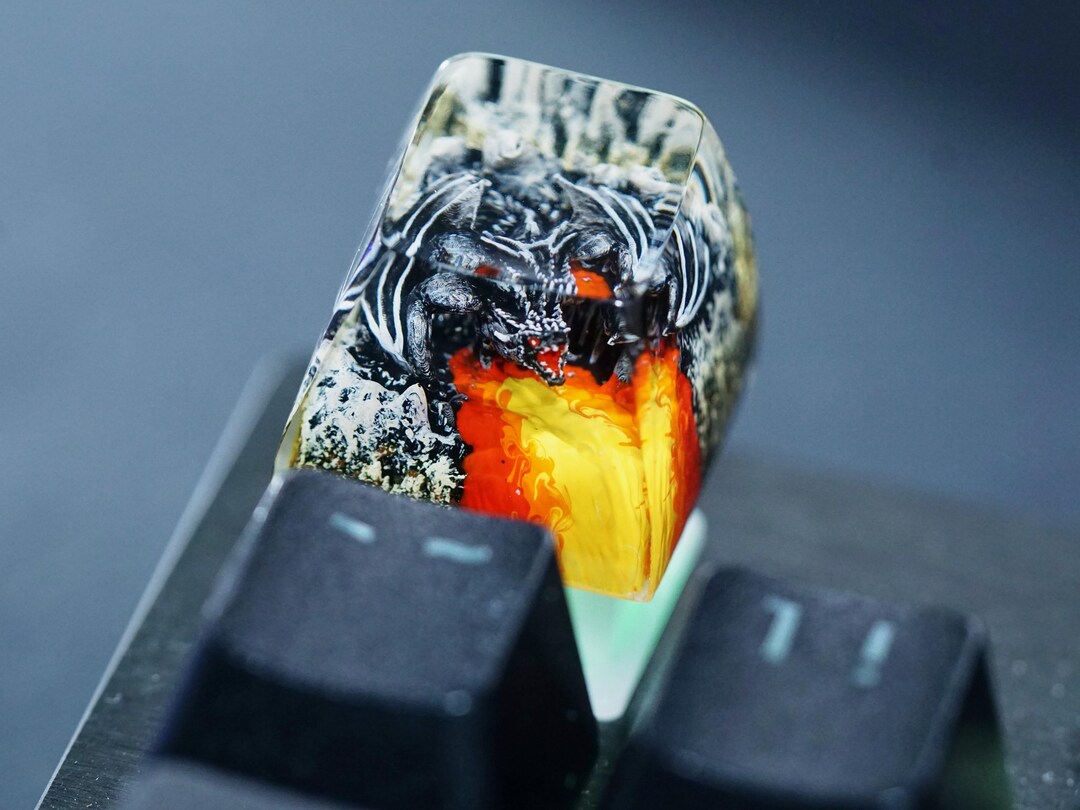 SA Profile Dark Dragon Keycap, Artisan Resin Keycap for Cherry MX ...