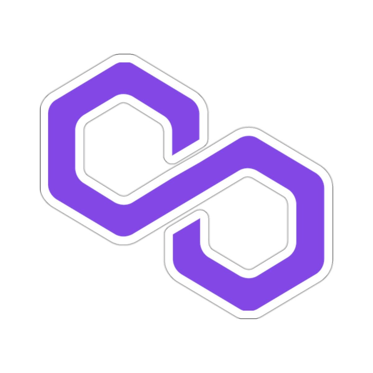 Polygon MATIC Logo Vinyl Sticker - Etsy