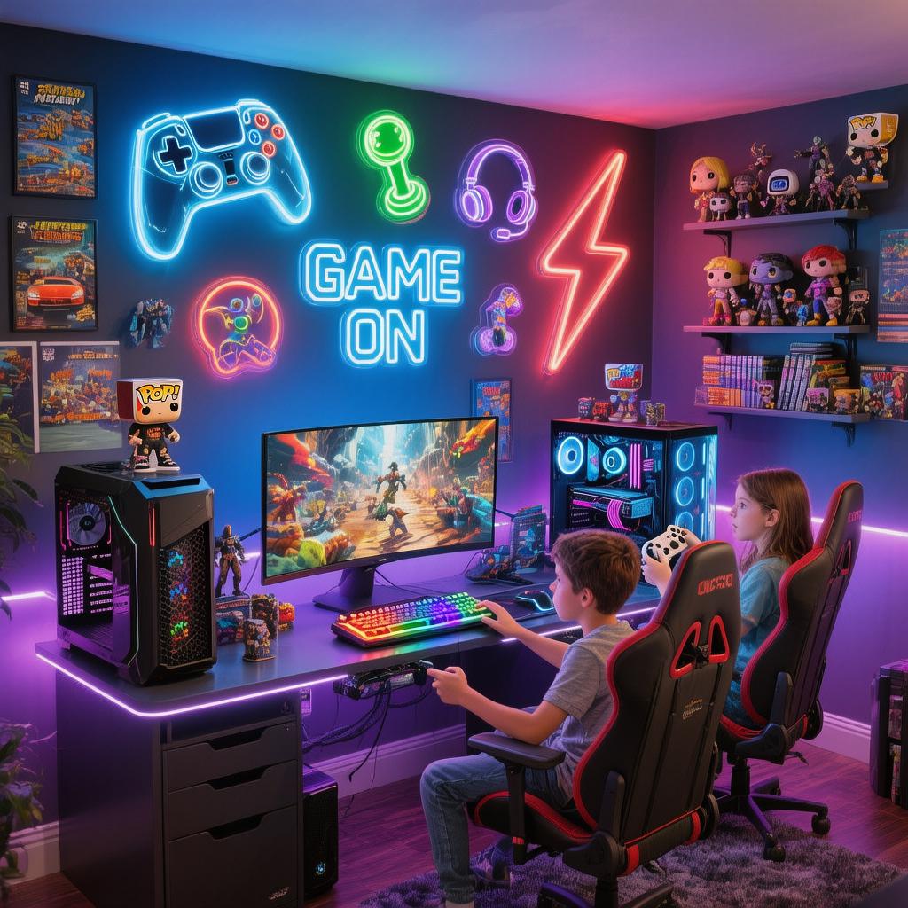 Custom Gaming Neon Sign | Personalized Gamer Logo LED Neon Light ...