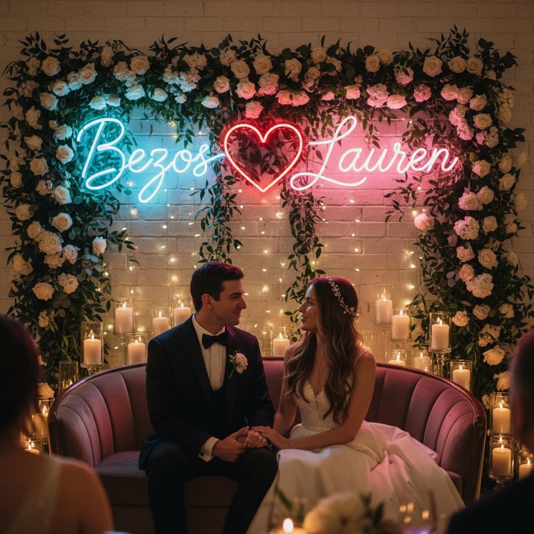 Custom Couple Name Neon Sign | Personalized Wedding Wall Neon Light ...
