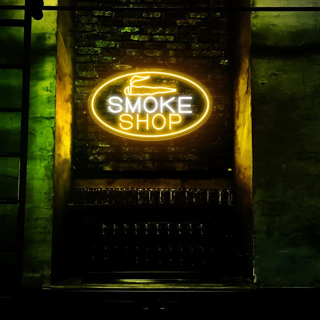 Smoke Shop Led Neon Sign for Wall Decor | Neon Light | Smoke Shop Sign ...