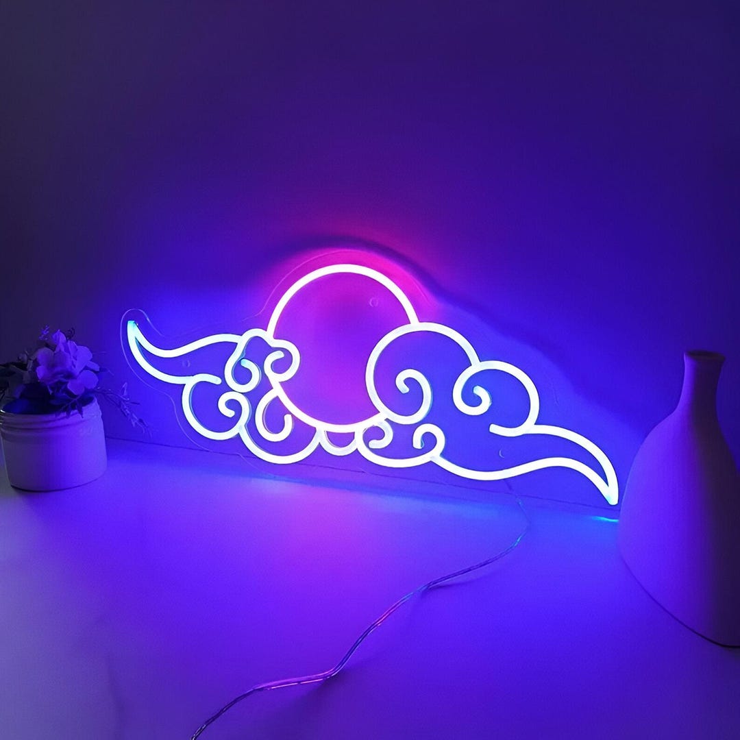 Cloud Sunset Neon Sign for Wall Decor | Acrylic Neon Signs | Bright ...