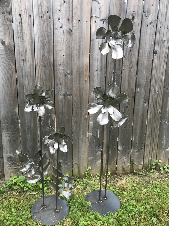 Metal Flower Sculpture