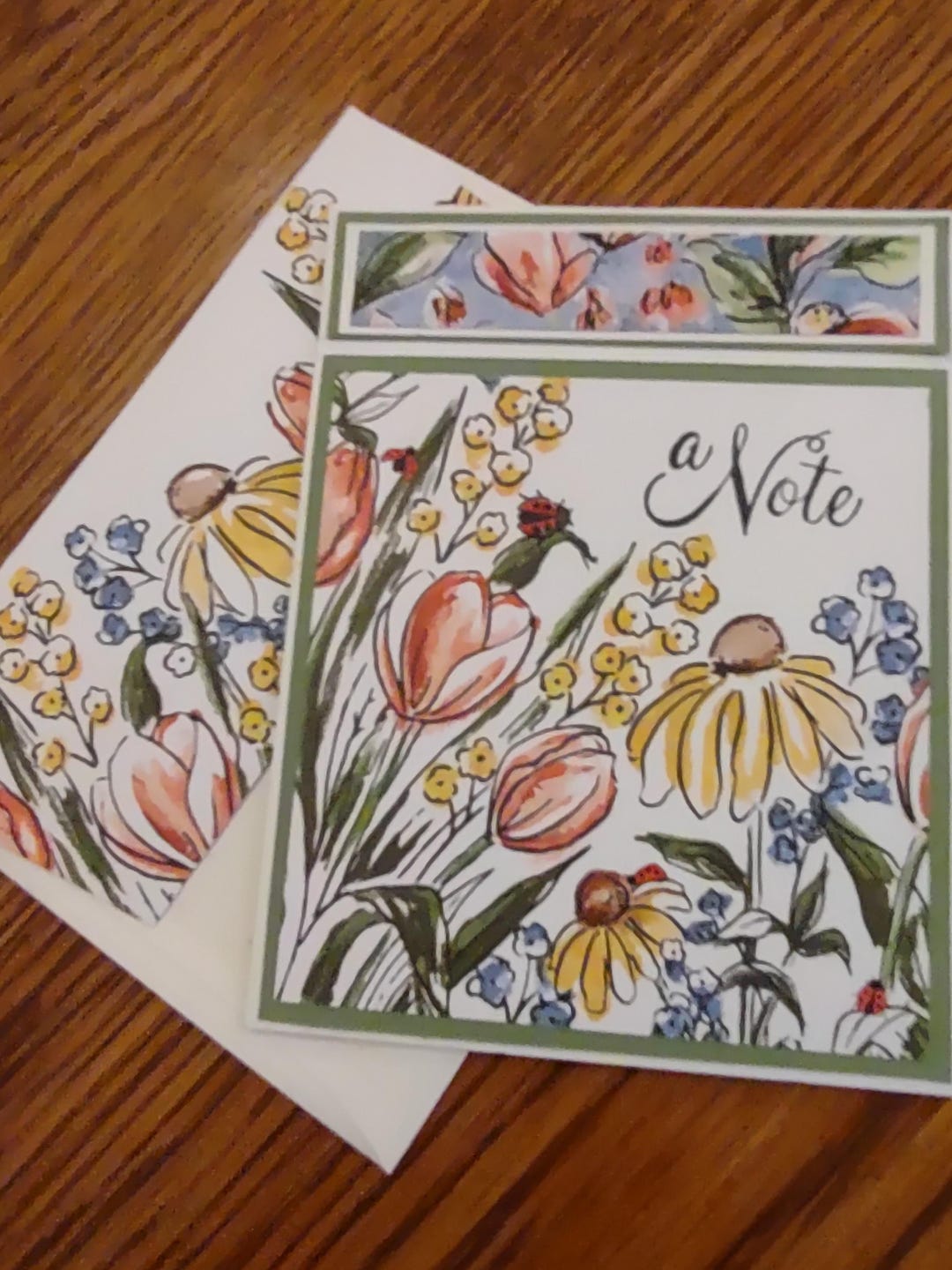 A Note Flip-up Greeting Card - Etsy