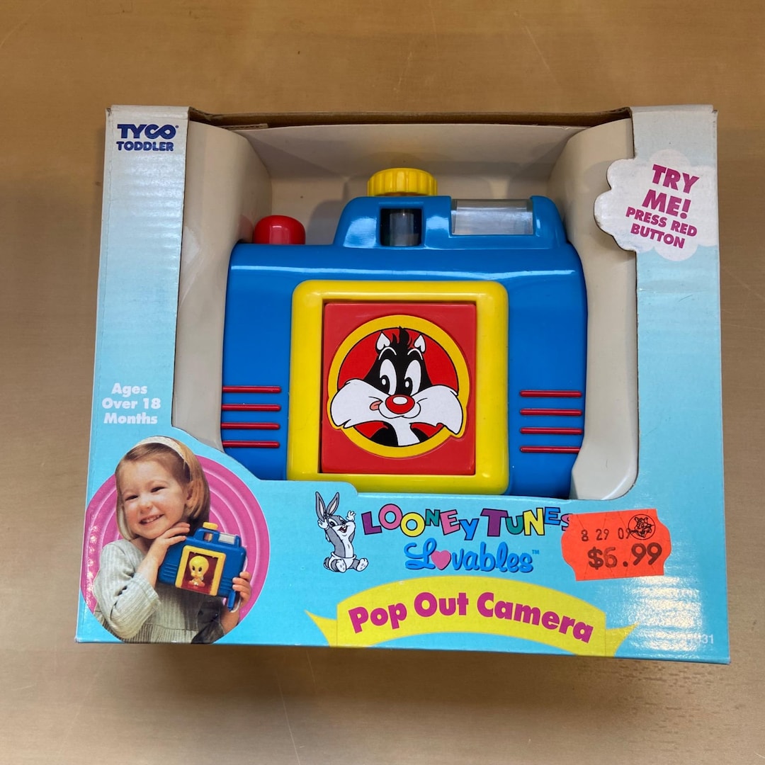 Vintage 1995 Tyco Looney Tunes Lovable Pop Out Camera Toy With Tweety ...