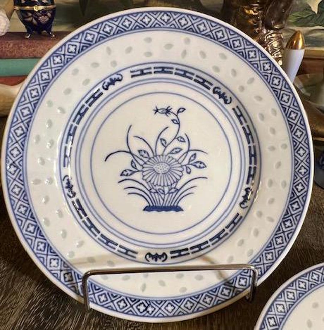 Two (2) Tienshan Rice Grain Plates Seven (7) Inches in Width - Etsy