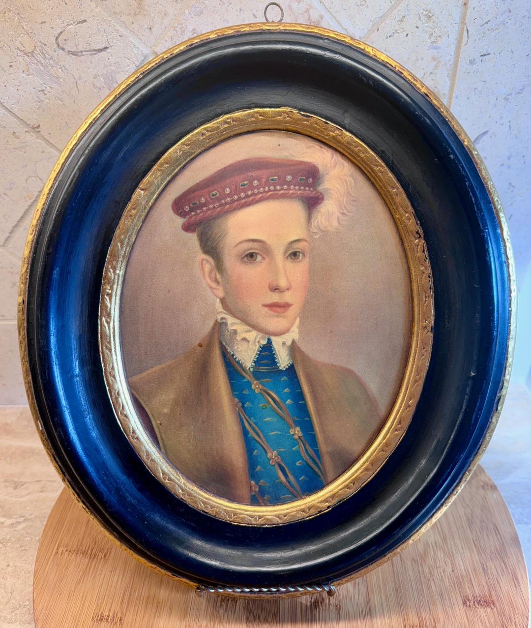 Victorian Transferware Portrait Plaque: Edward VI, Framed Ceramic Wall ...